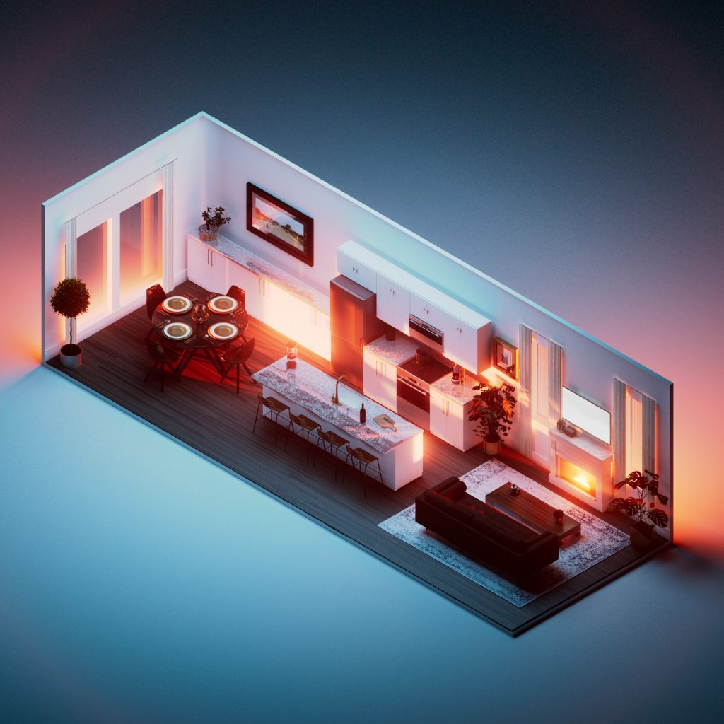 Isometric Room Renderings - Jon Bugg